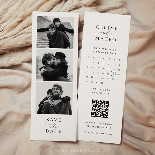 Square Save the Date - Etsy