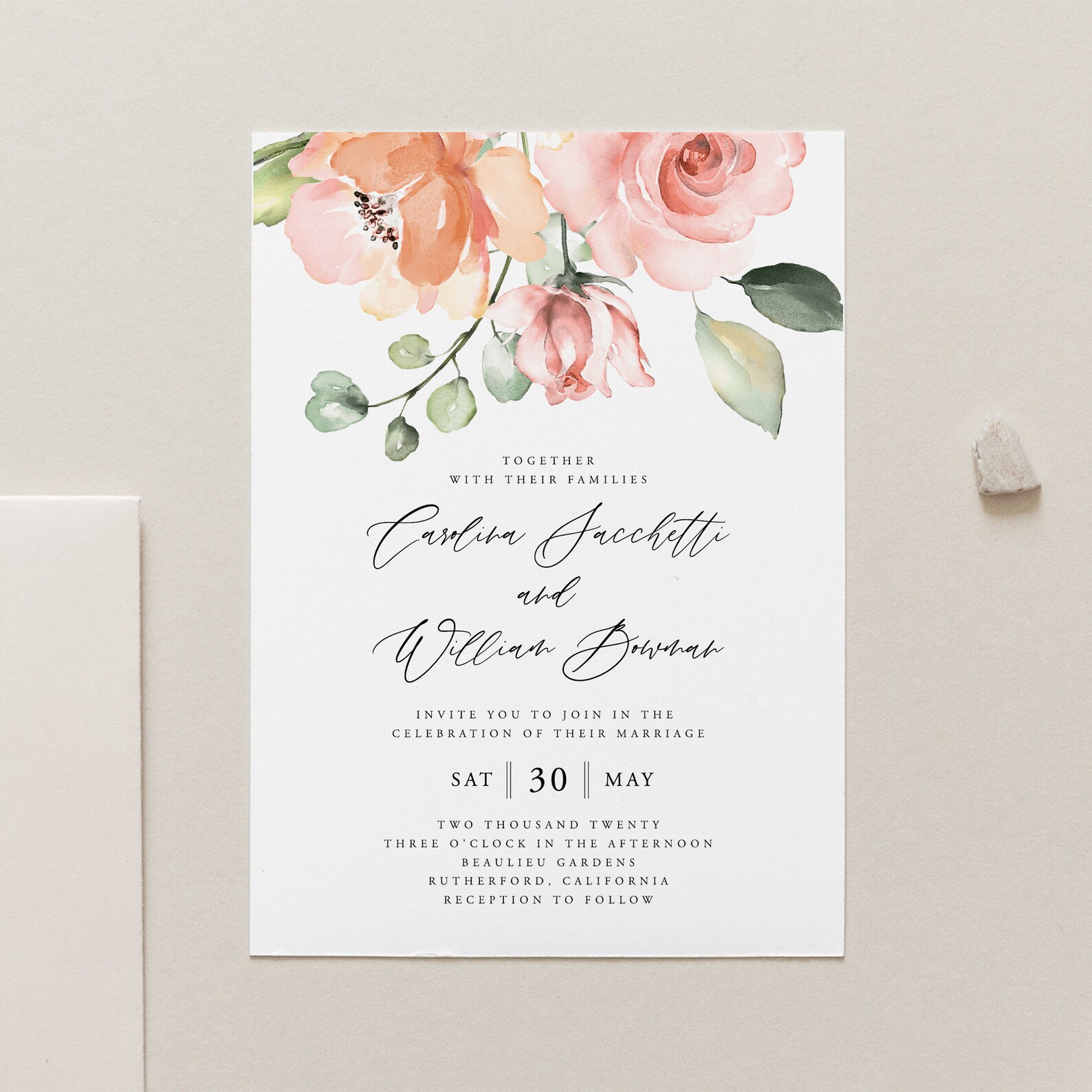 Printable Wedding Invitation Set Invitation Template Download - Etsy
