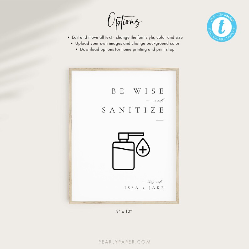 Printable Sanitizing Station Sign Template Sanitizer Station - Etsy