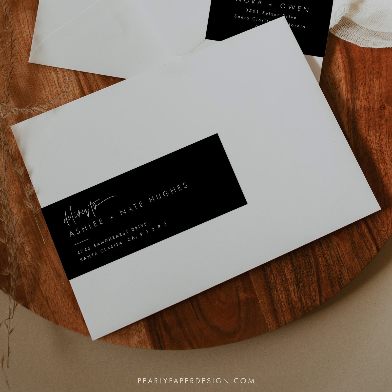 Wraparound Address Label Template, Printable Label Template for ...