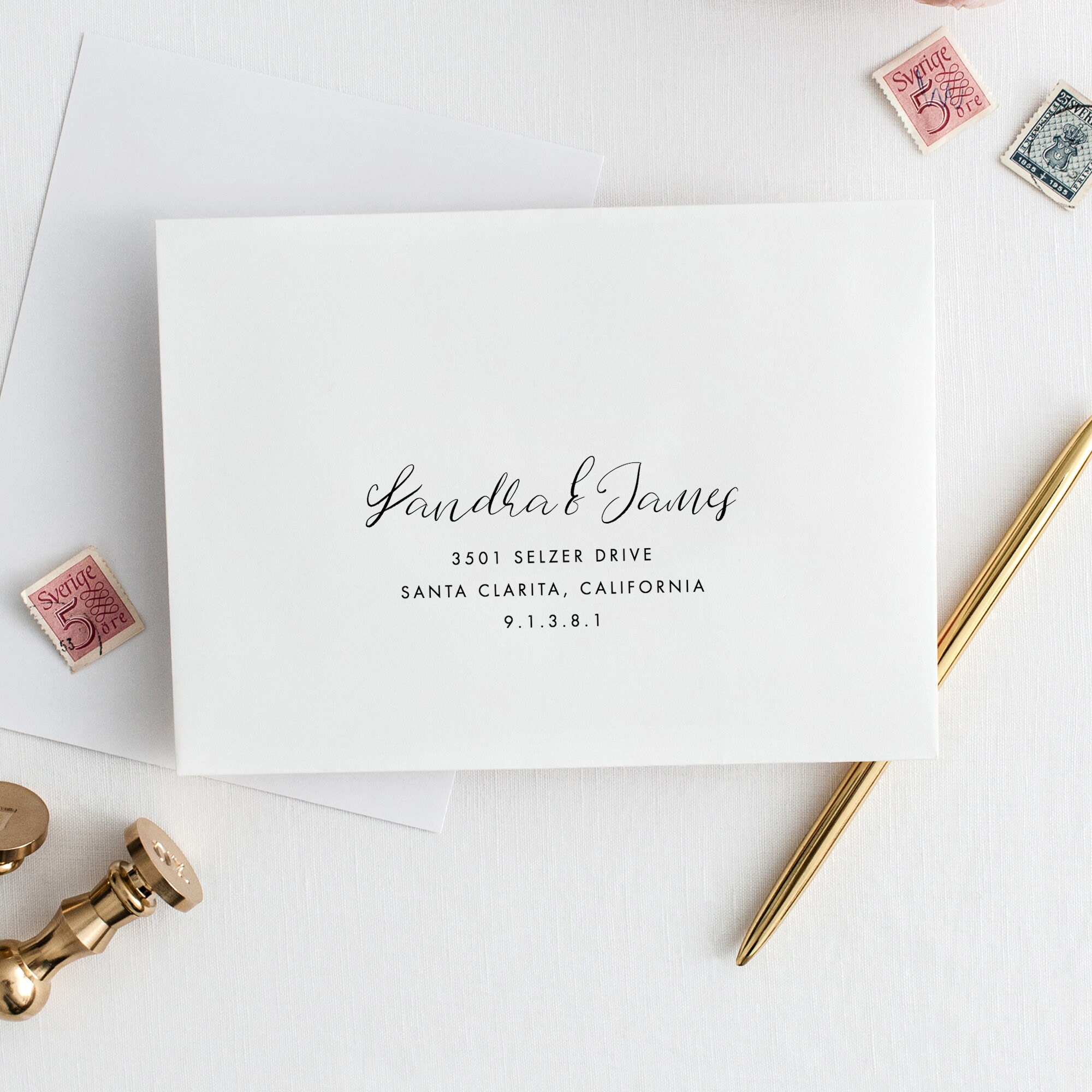 Envelope Template Address Label Printable Wedding Envelope | Etsy