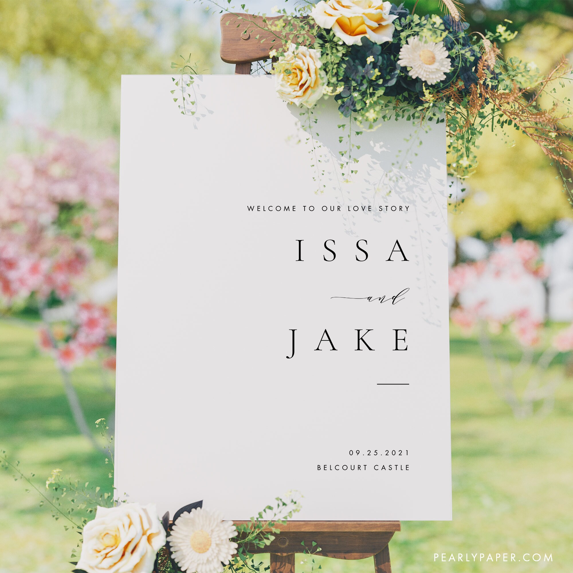 Elegant Wedding Signs Wedding Welcome Sign Template Download - Etsy