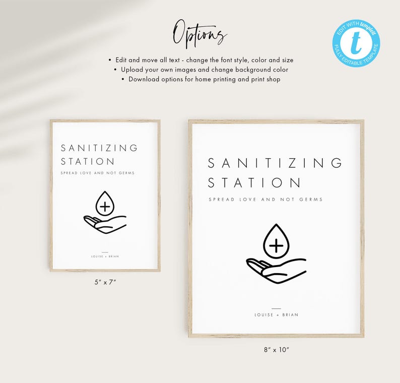 Printable Sanitizing Station Sign Template, Sanitizer Station Sign ...
