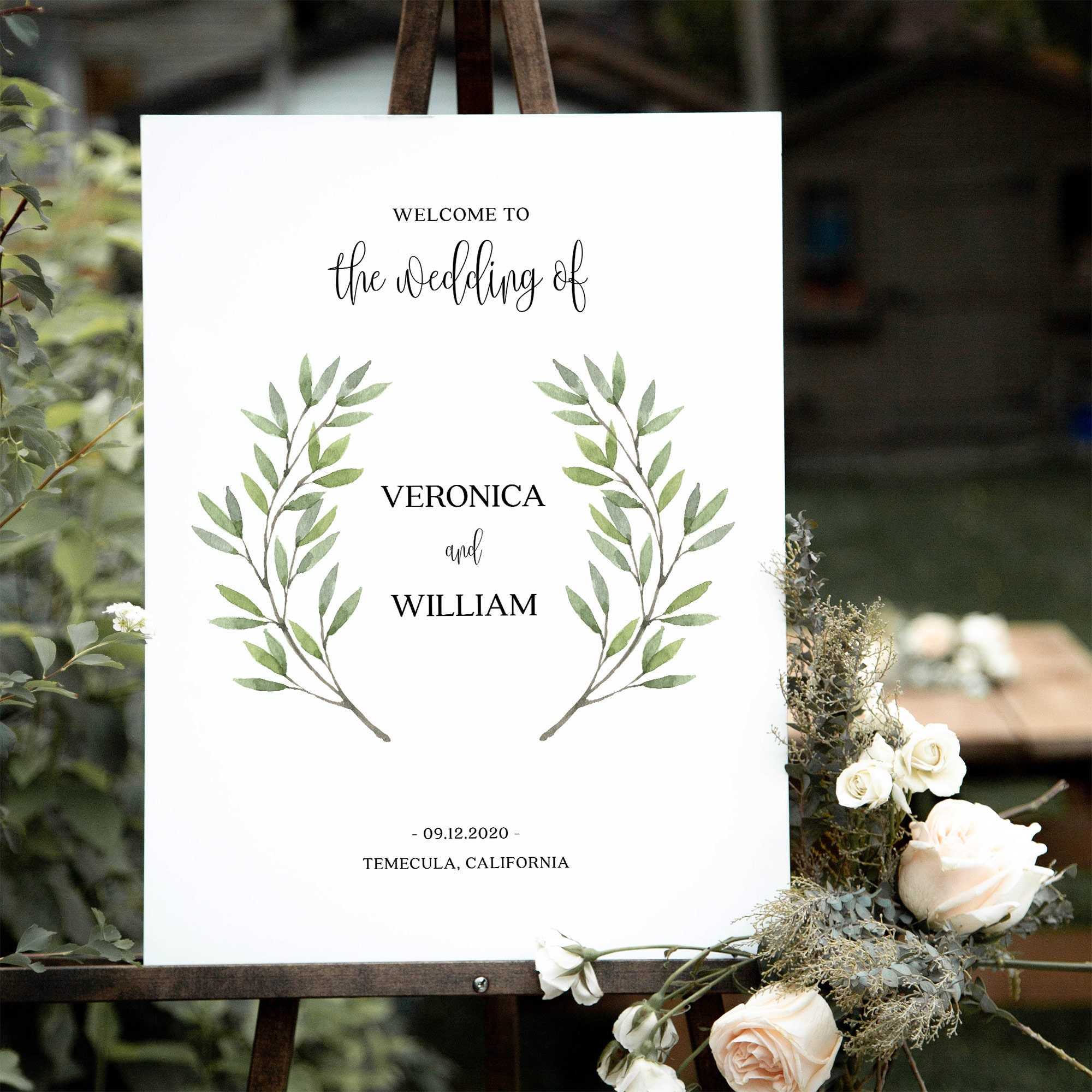 Rustic Welcome Sign Template Download Editable Wedding Welcome Sign ...