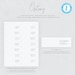 Simple Place Card Template Download Minimalist Name Card Tag Place ...
