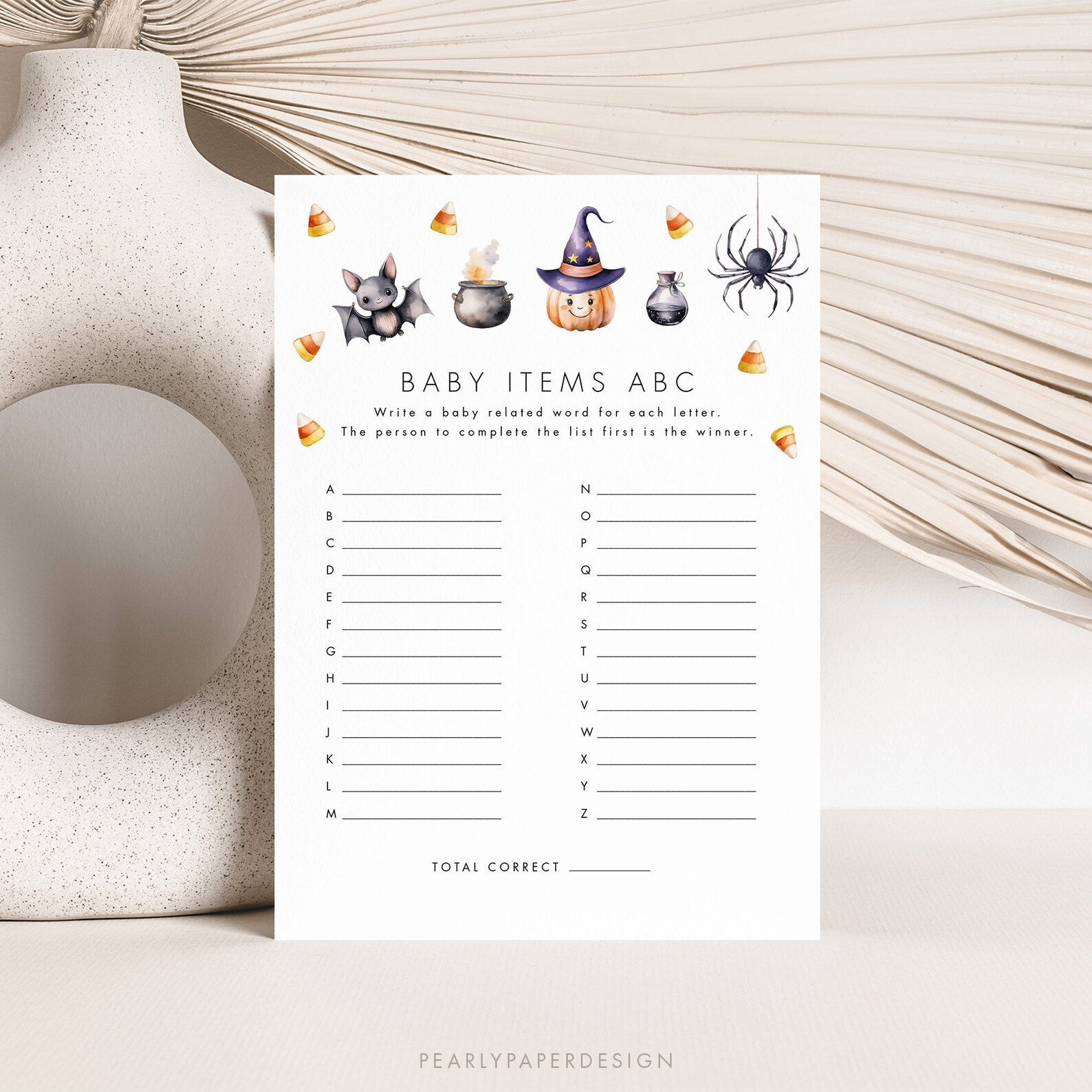 Halloween Baby Items ABC Game Template, Fall Baby Item Letter Game ...