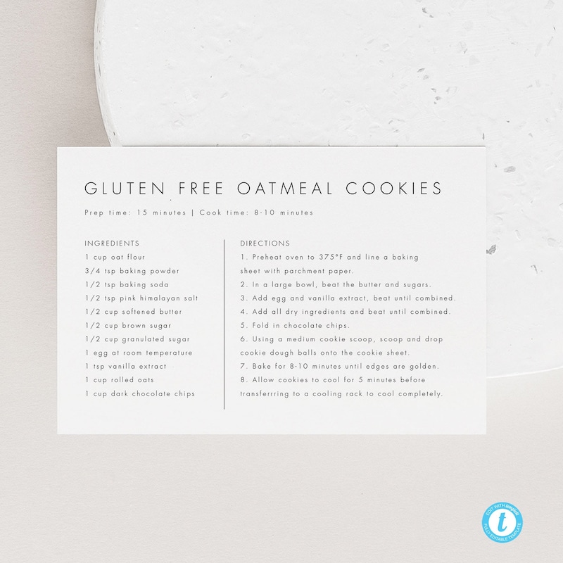 Recipe Print Out - Etsy