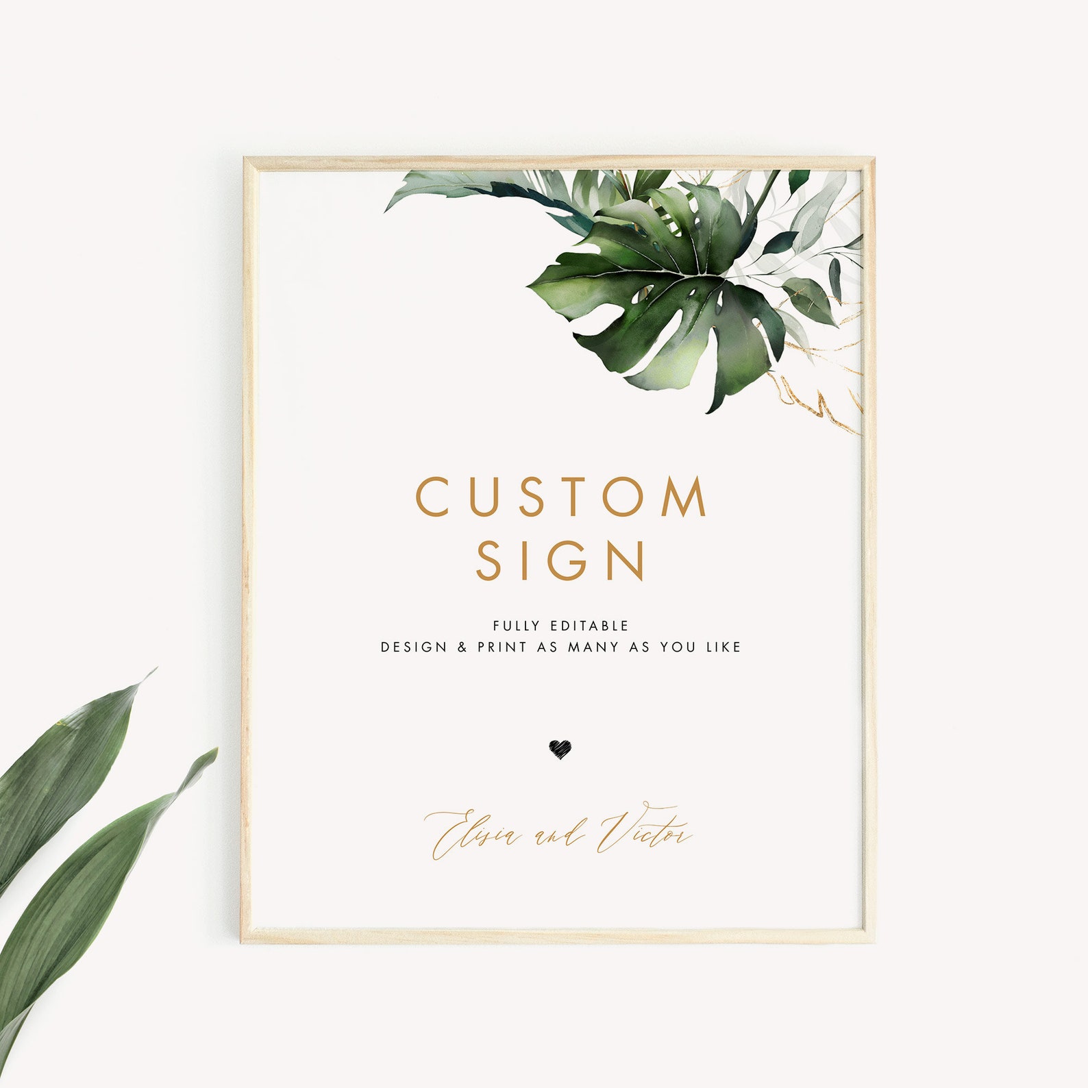 Printable Custom Sign Template Minimalist Wedding Sign - Etsy