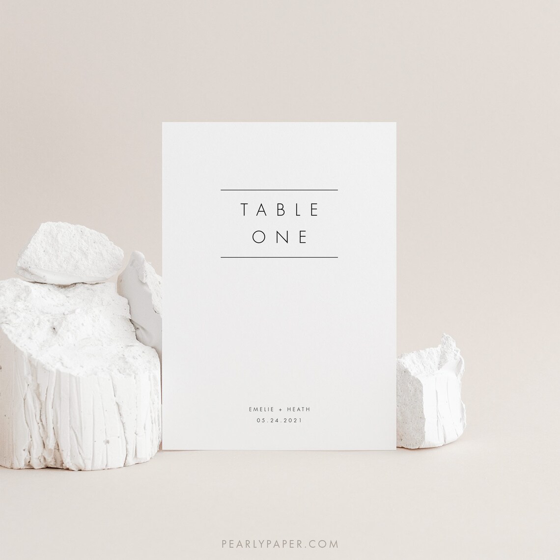 MODERN Table Numbers Template Download Templett Wedding Table - Etsy