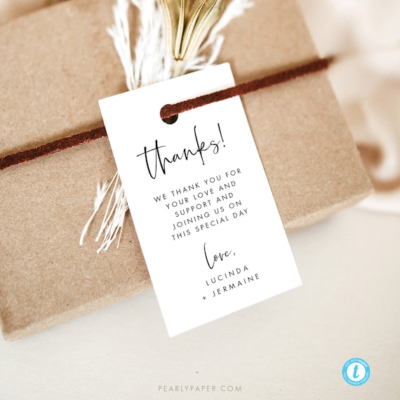 Wedding Favor Label Templates