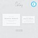 Wedding Website Insert Card Wedding Insert Template Download Simple ...