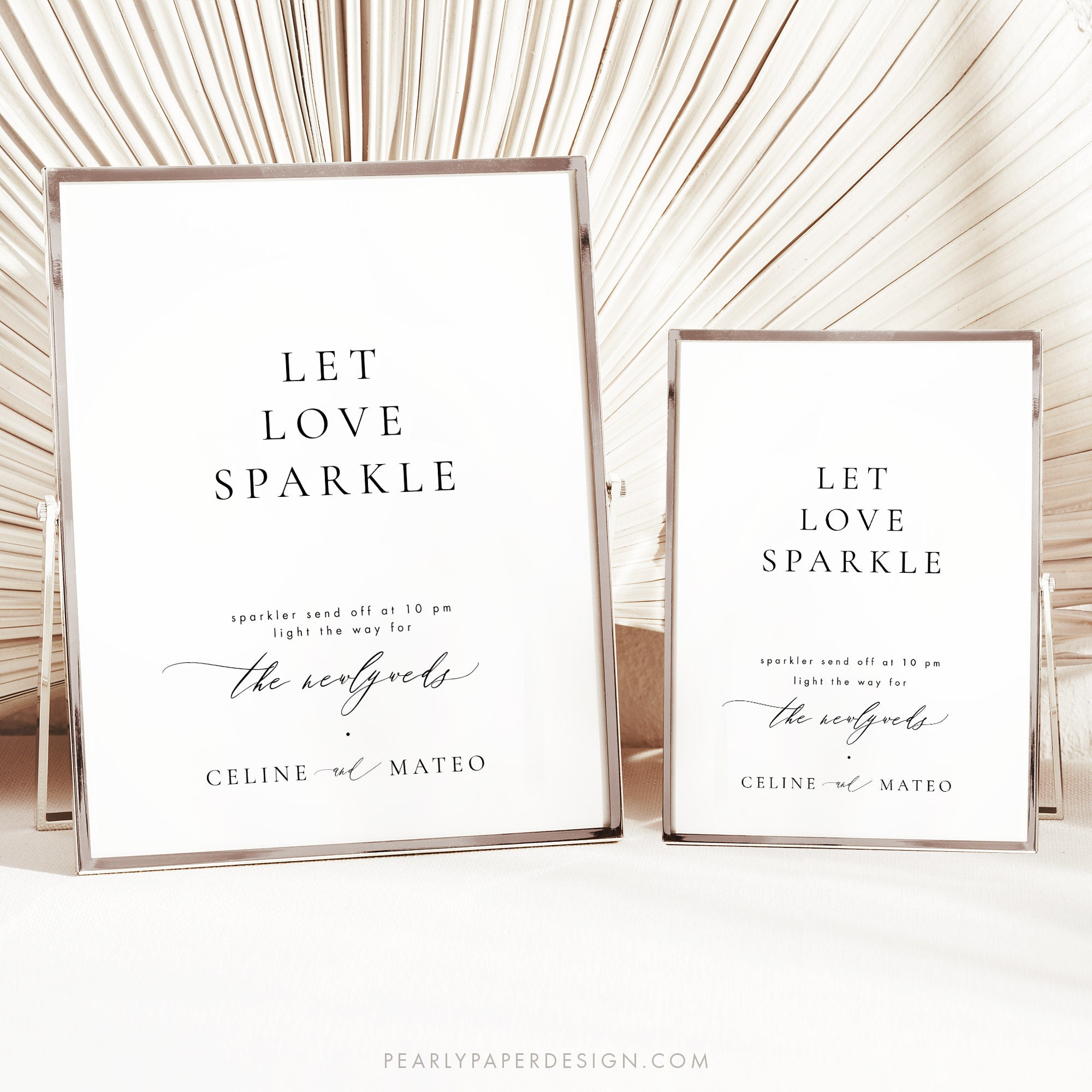 Printable Sparkler Send off Sign Template Download, Modern Sparkler ...