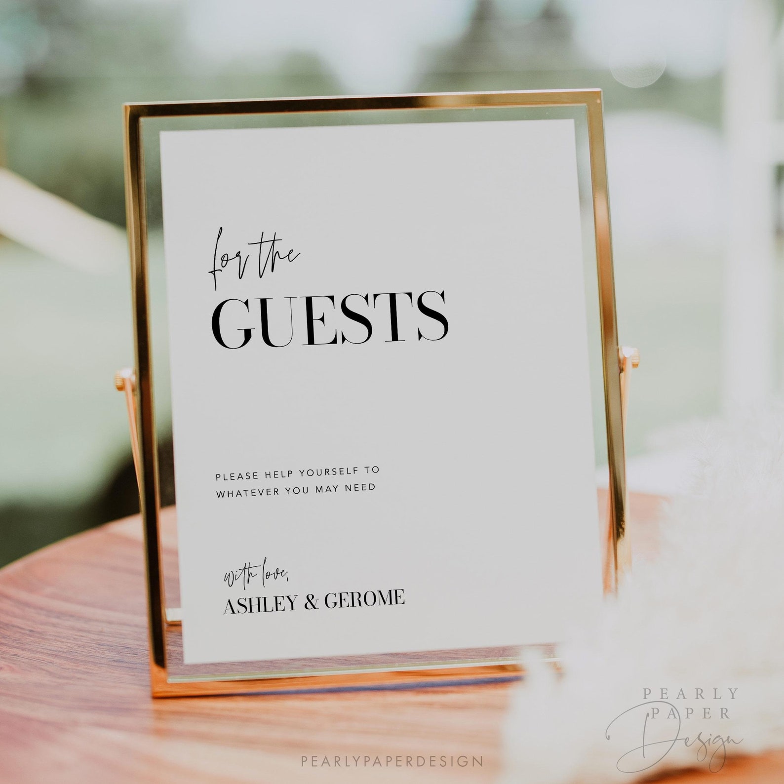 Editable Wedding Restroom Sign Template, Minimalist Sign, for the ...