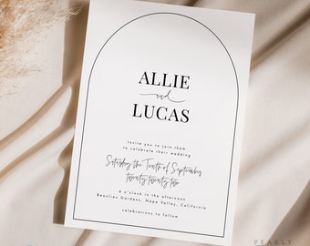 Arch Wedding Invitation - Etsy