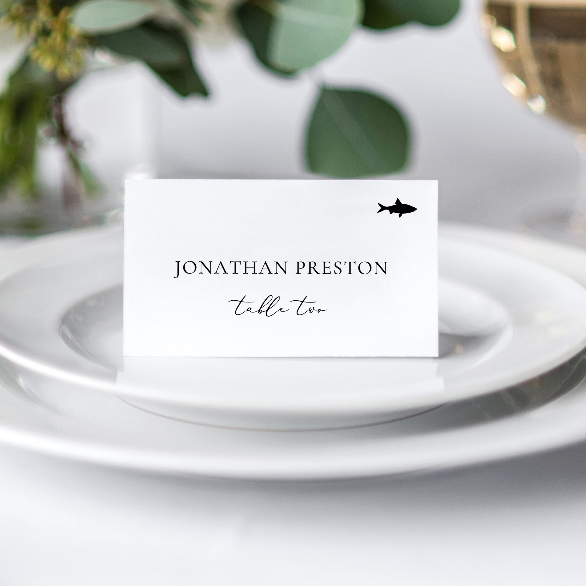 Place Card Template Printable Wedding Place Cards Wedding | Etsy