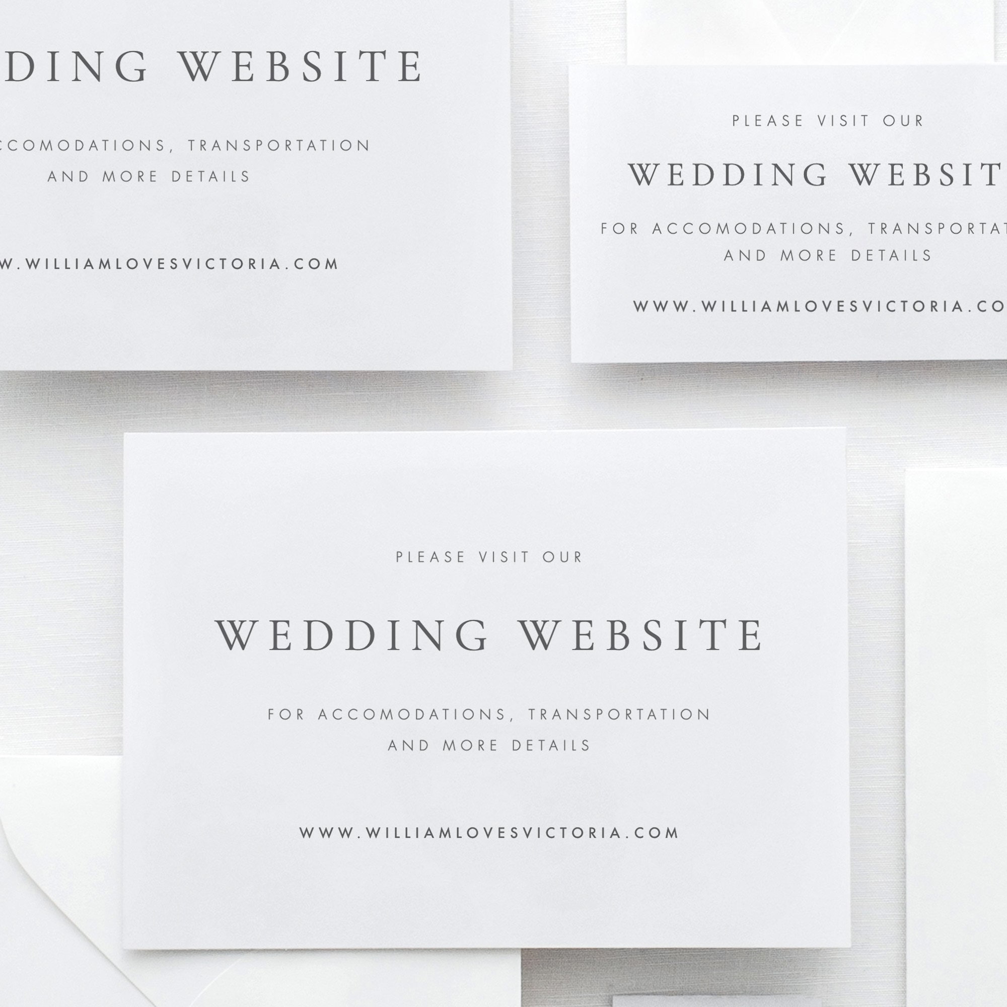 Wedding Website Insert Card Wedding Insert Template Download Simple ...