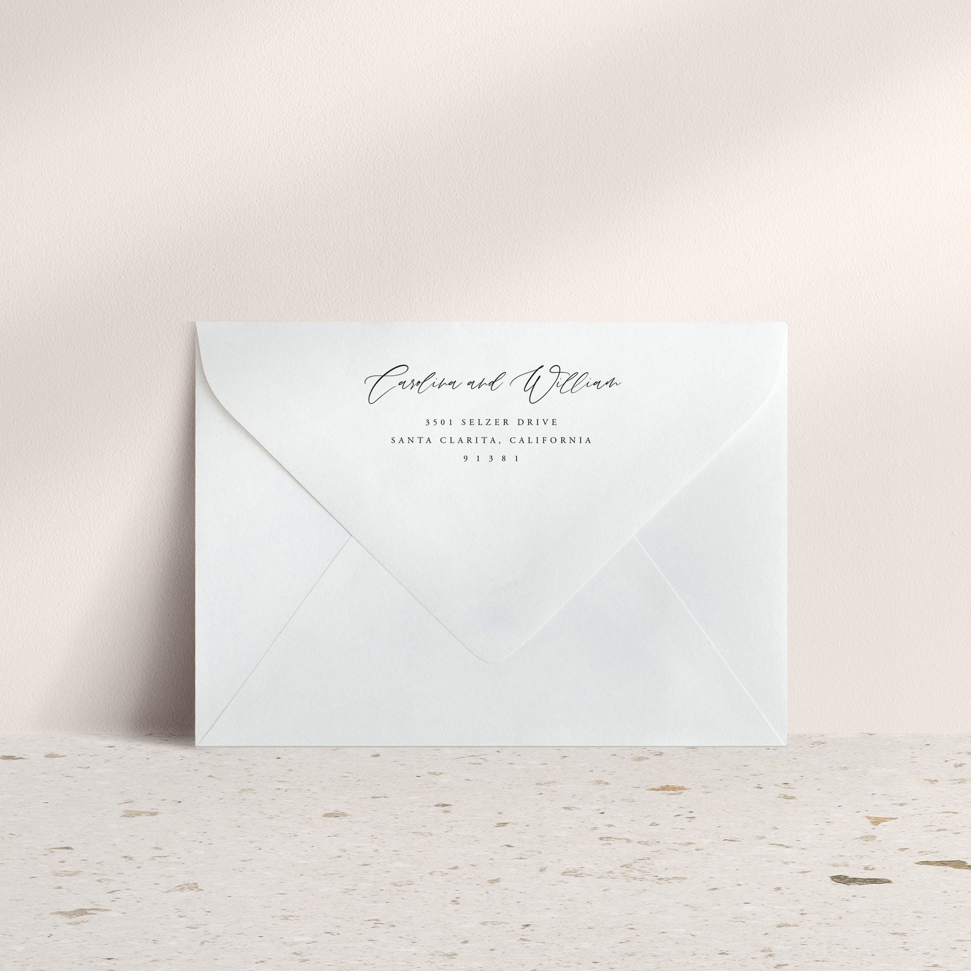 Elegant Envelope Template Download Modern Address Label - Etsy