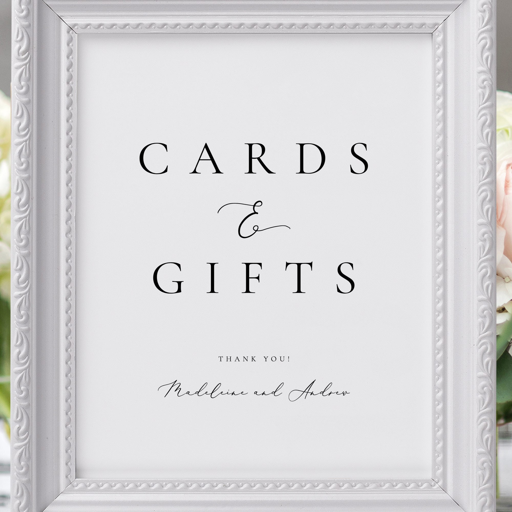 Wedding Cards and Gifts Sign Template Printable Cards and | Etsy