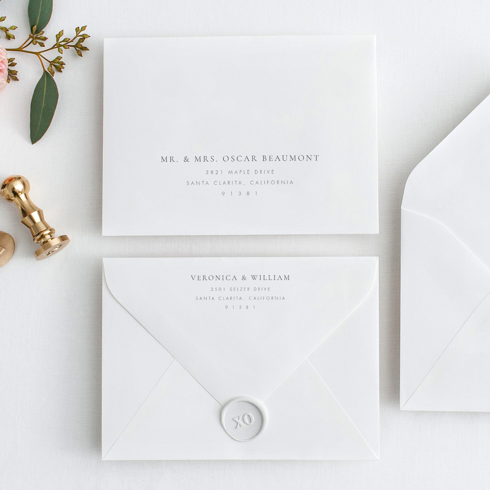 Elegant Envelope Template Printable Wedding Envelope Templett | Etsy