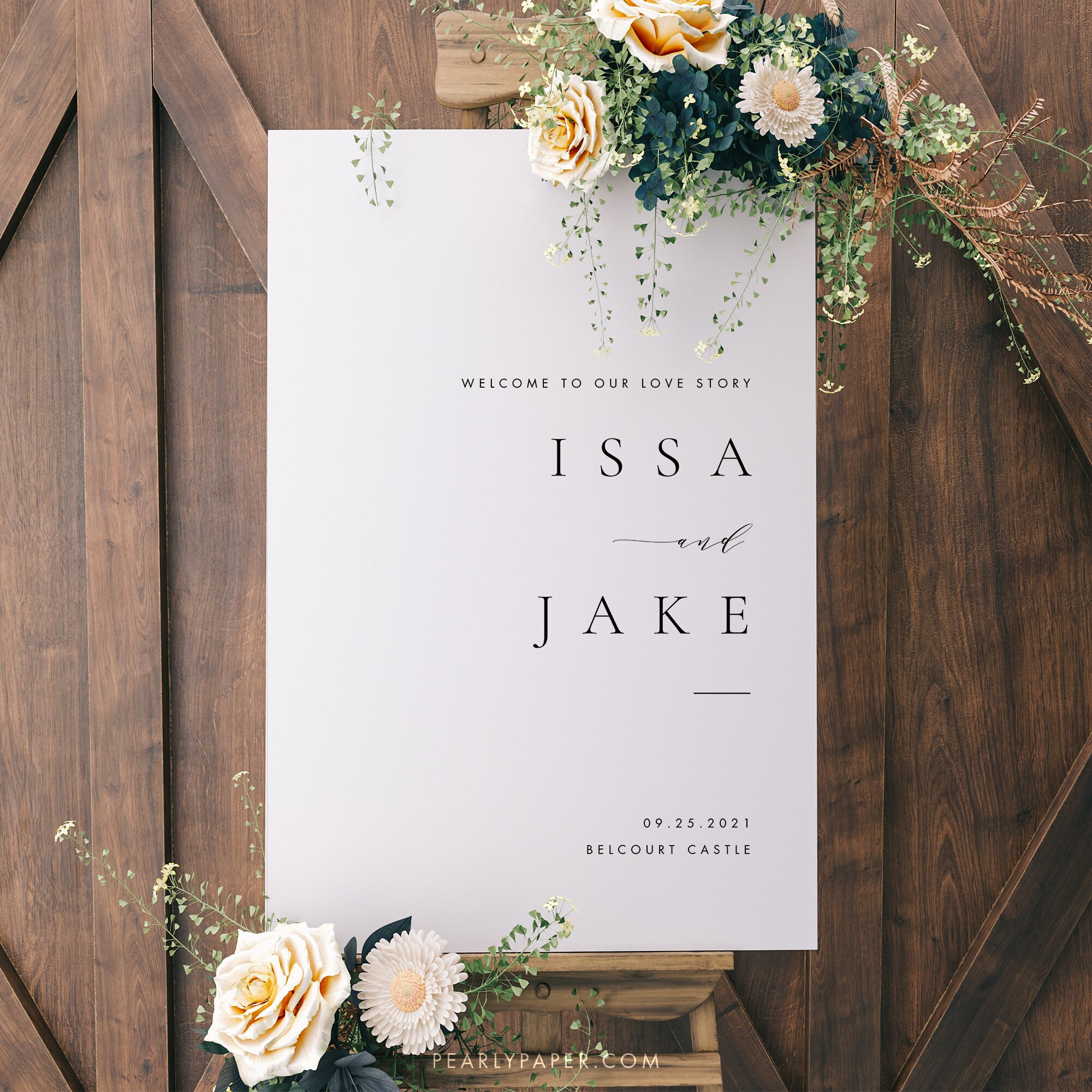 Elegant Wedding Signs Wedding Welcome Sign Template Download - Etsy