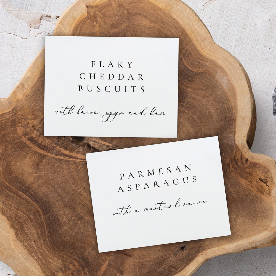 Editable Buffet Card Template Wedding Buffet Label Modern - Etsy