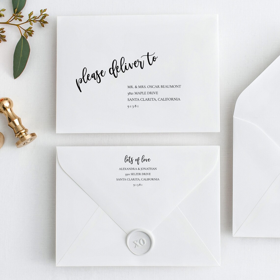 Envelope Template Printable Wedding Envelope Templett | Etsy