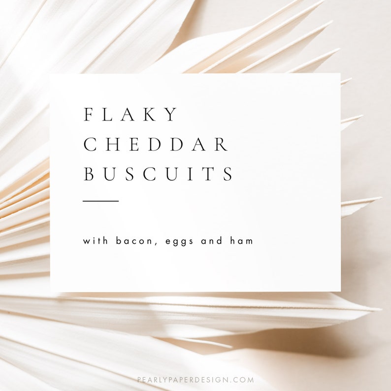 Elegant Buffet Card Template Wedding Buffet Label Modern - Etsy