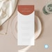 Terracotta Menu Template Download Printable Wedding Menu Burnt Orange ...
