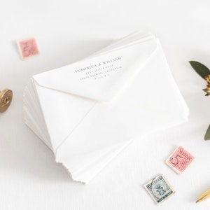 Elegant Envelope Template Printable Wedding Envelope Templett Address ...