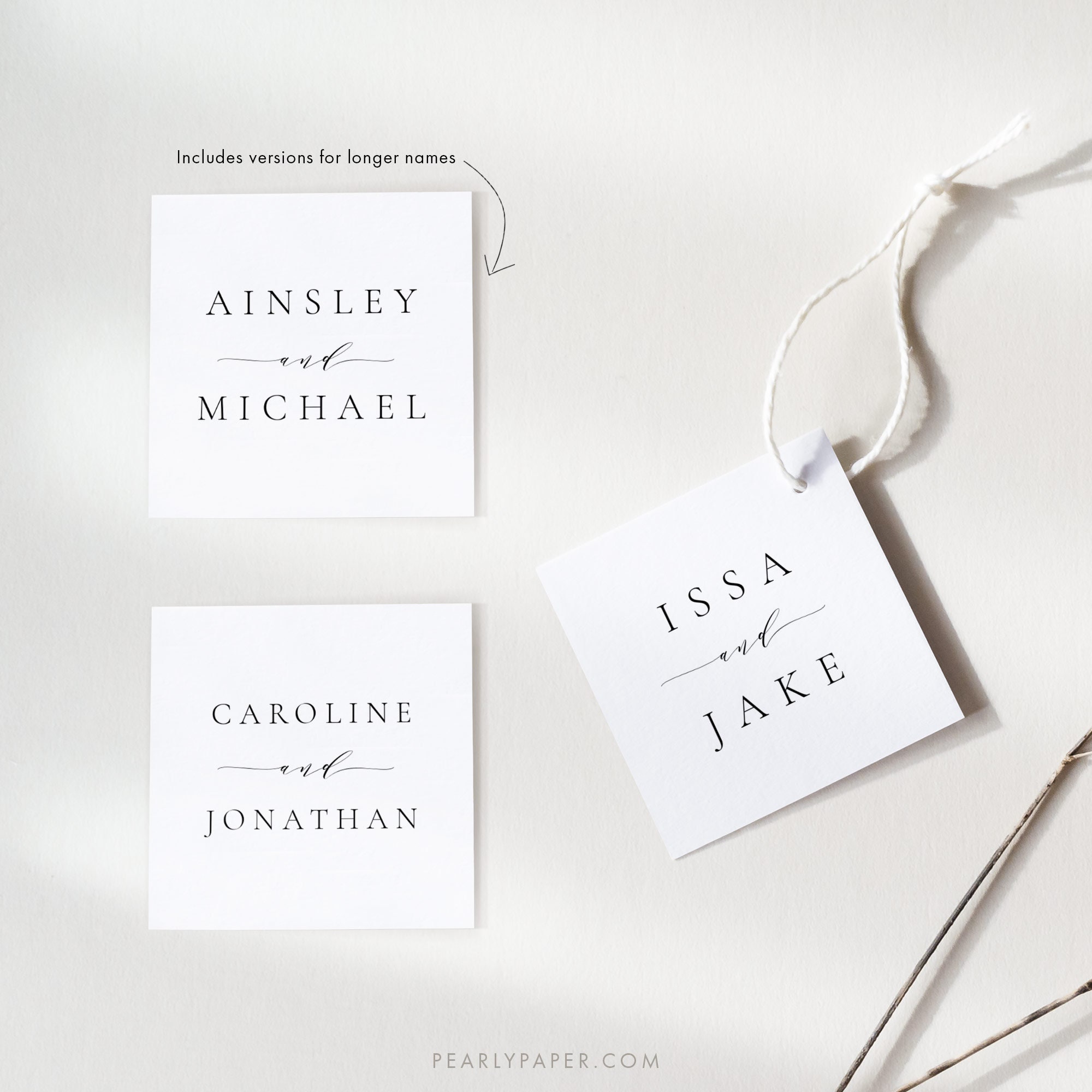 Modern Round Gift Tag INSTANT Download Fully Editable Printable ...