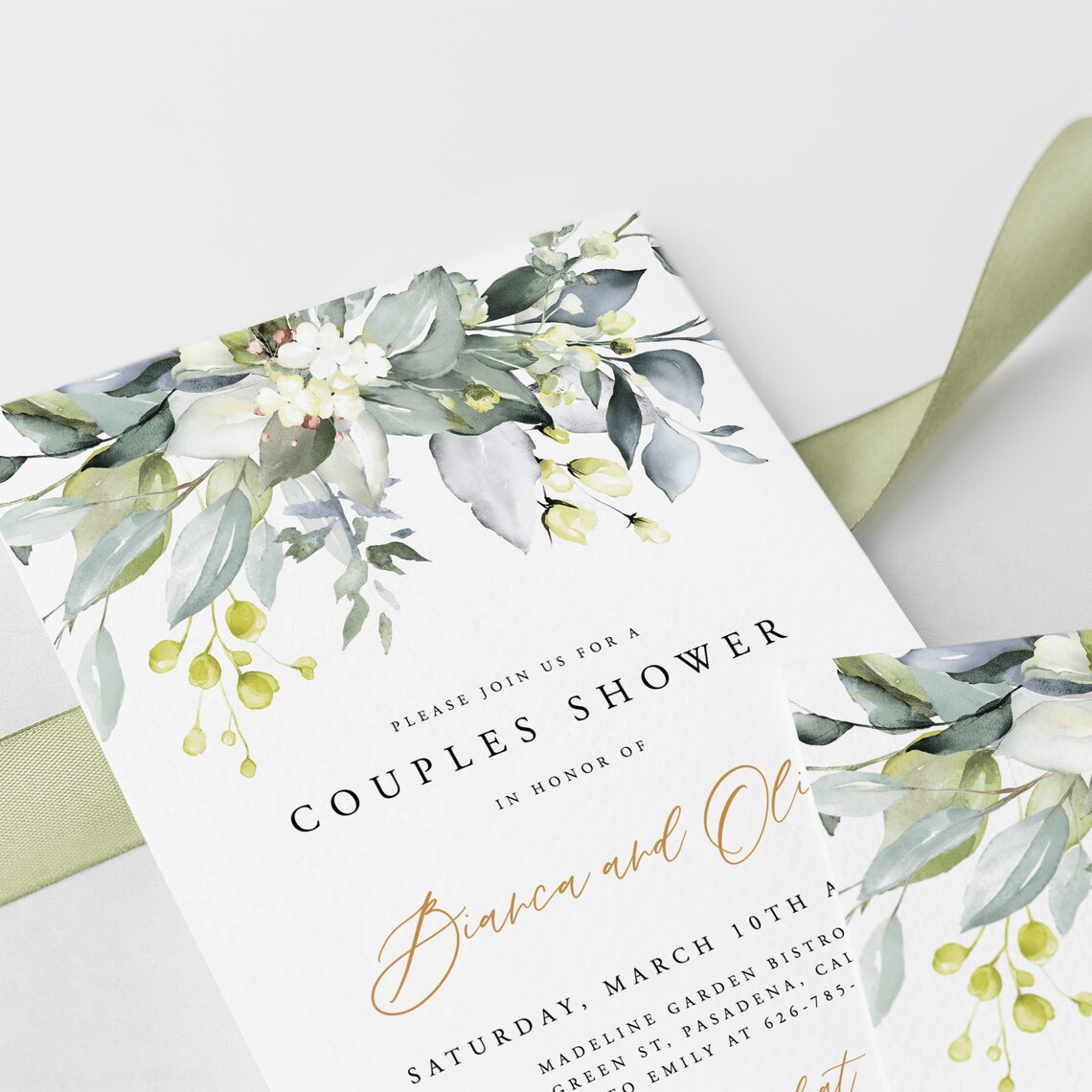 Couples Shower Invitation Template Rustic Wedding Shower - Etsy
