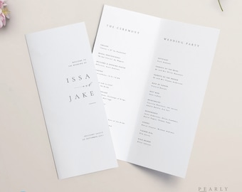 Wedding Program Booklet | Etsy