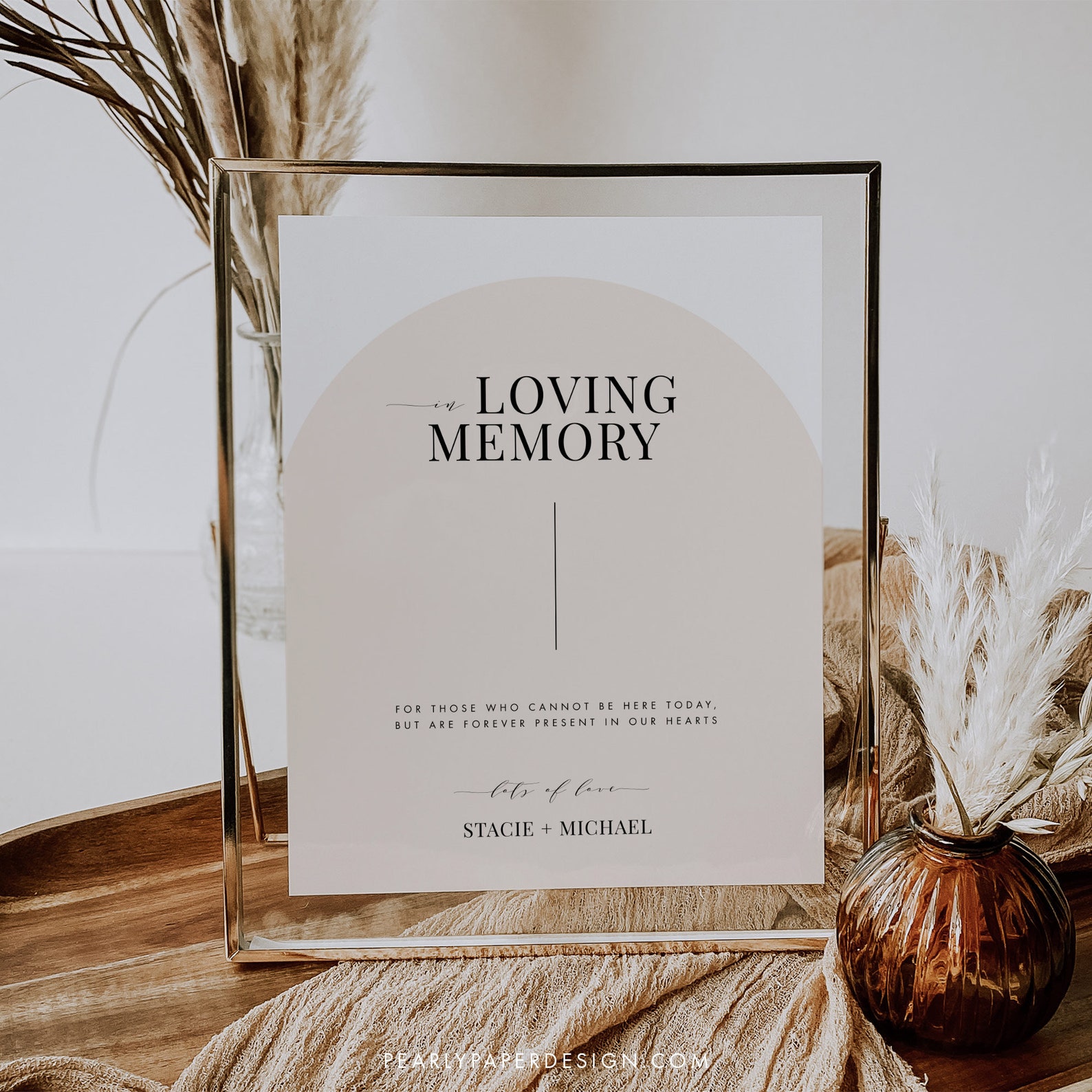Arch in Loving Memory Wedding Template Download Forever in Our Hearts ...