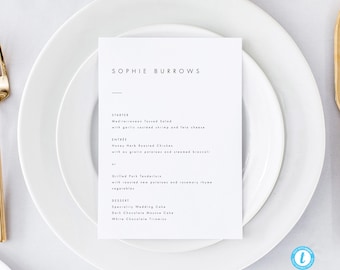 Menu Place Cards | Etsy