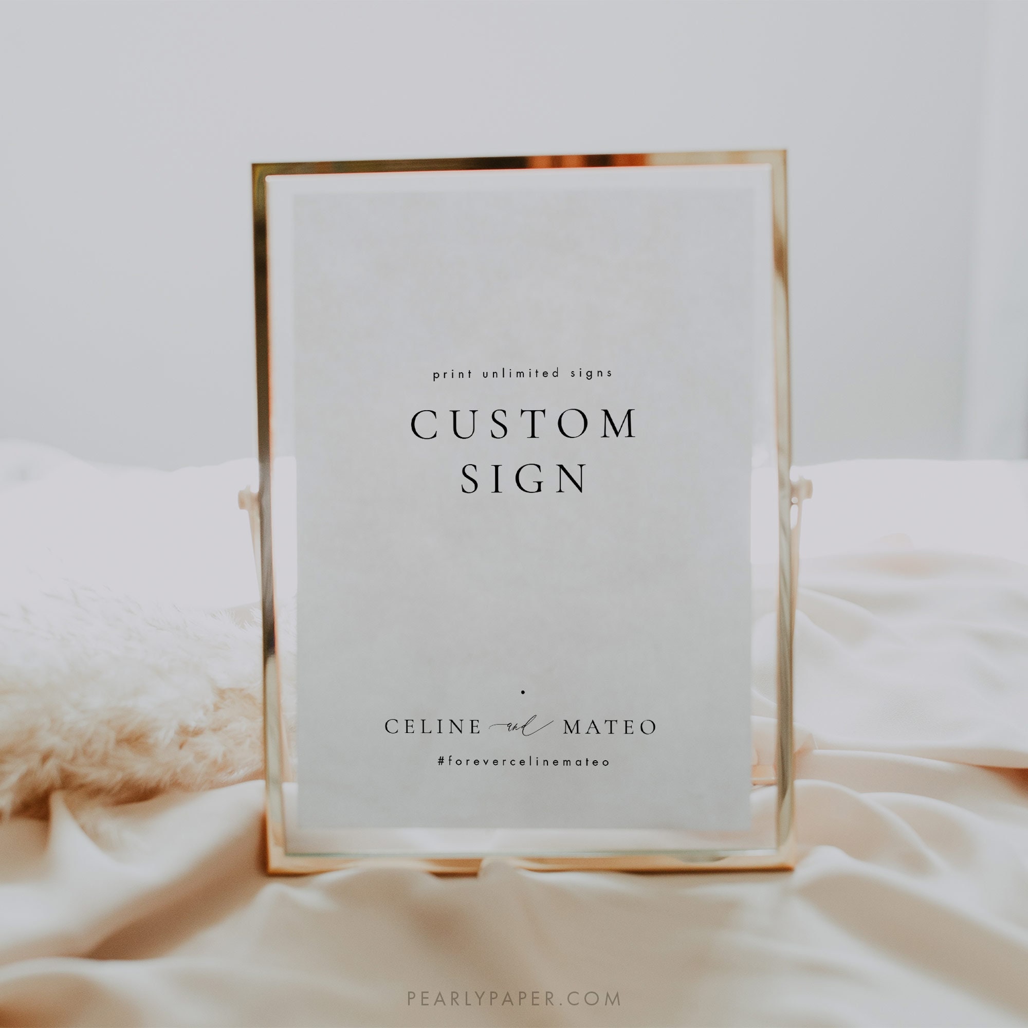 Printable Custom Sign Template Elegant Wedding Sign Printable - Etsy