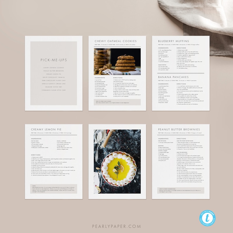 Recipe Template - Etsy