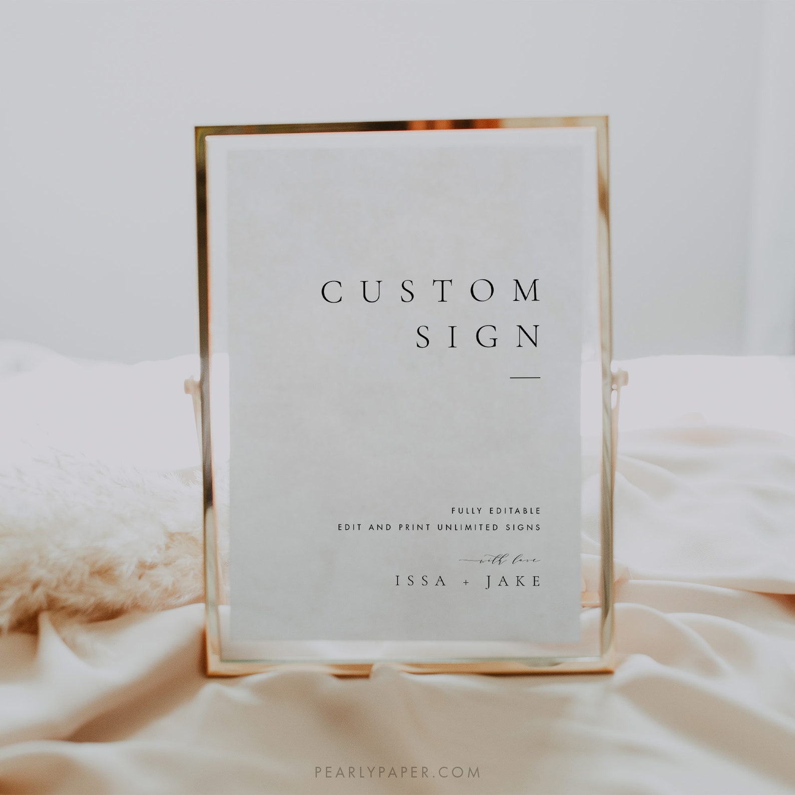 Printable Custom Sign Template Modern Wedding Sign Printable - Etsy