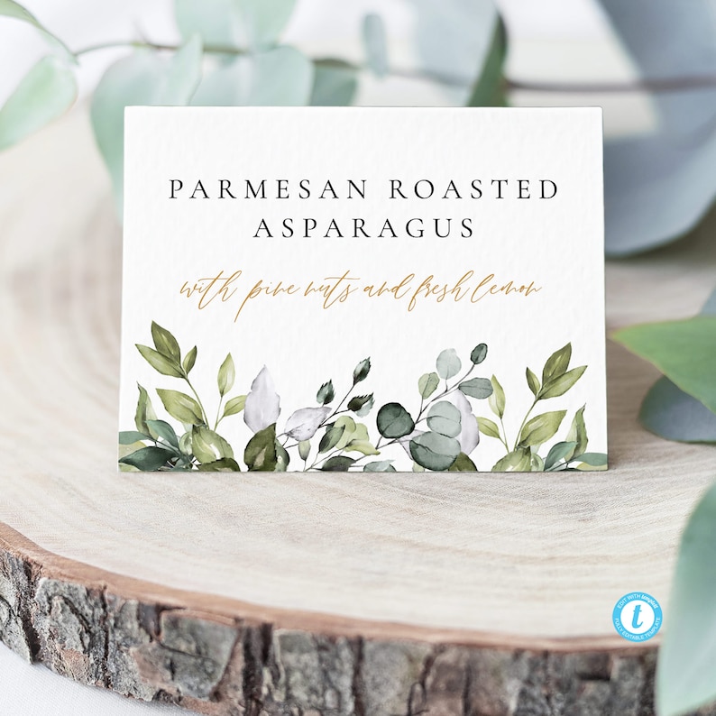 Editable Buffet Card Template Download Rustic Wedding Buffet Label ...