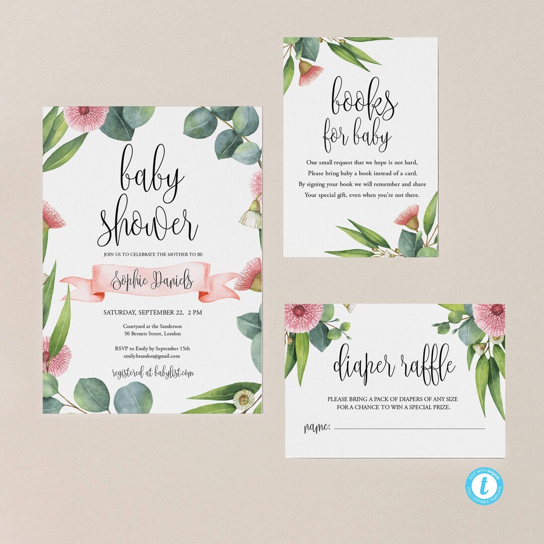 Rustic Baby Shower Invitation Template Download Baby Shower Invite ...