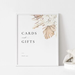 Boho Cards and Gifts Sign Template Download Printable Wedding Gifts ...