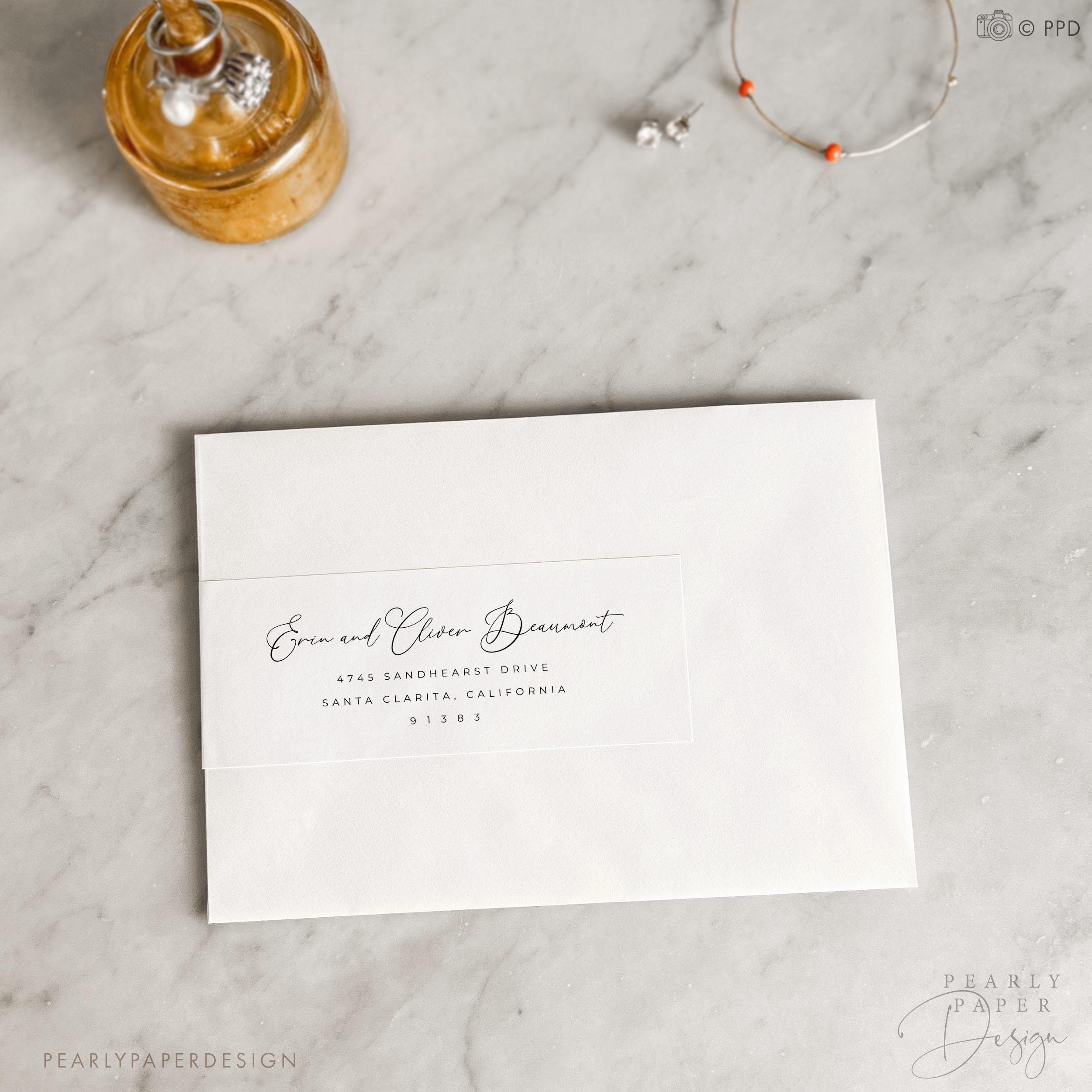 Wraparound Address Label Template, Printable Label Template for ...