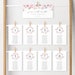 Boho Editable Seating Chart Template Blush Floral Wedding Table Cards ...