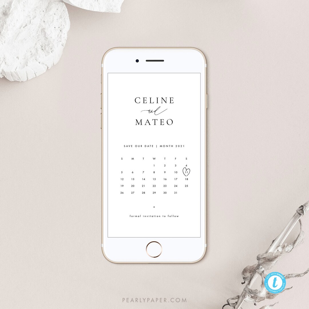 Electronic Save the Date Electronic Invitation Template Download ...