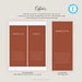 Terracotta Menu Template Download Desert Chic Modern Wedding Menu ...