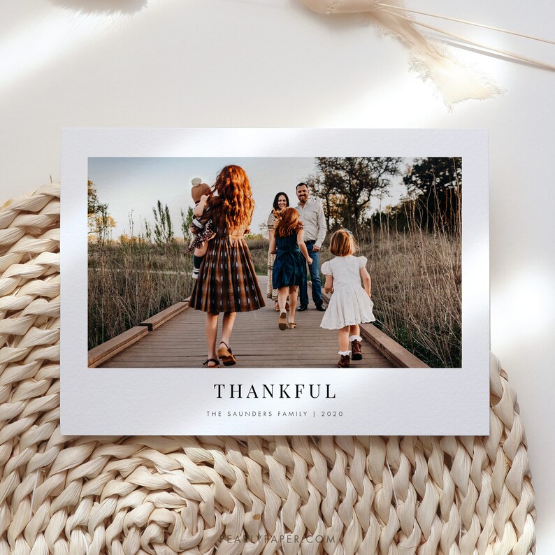 Printable Thanksgiving Postcard Template Editable - Etsy