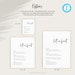 Wedding Menu Sign Template Buffet Sign Minimalist Menu Poster Wedding ...