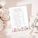 Celebrity Baby Name Game Template, Floral Baby Shower Game, Boho Baby ...