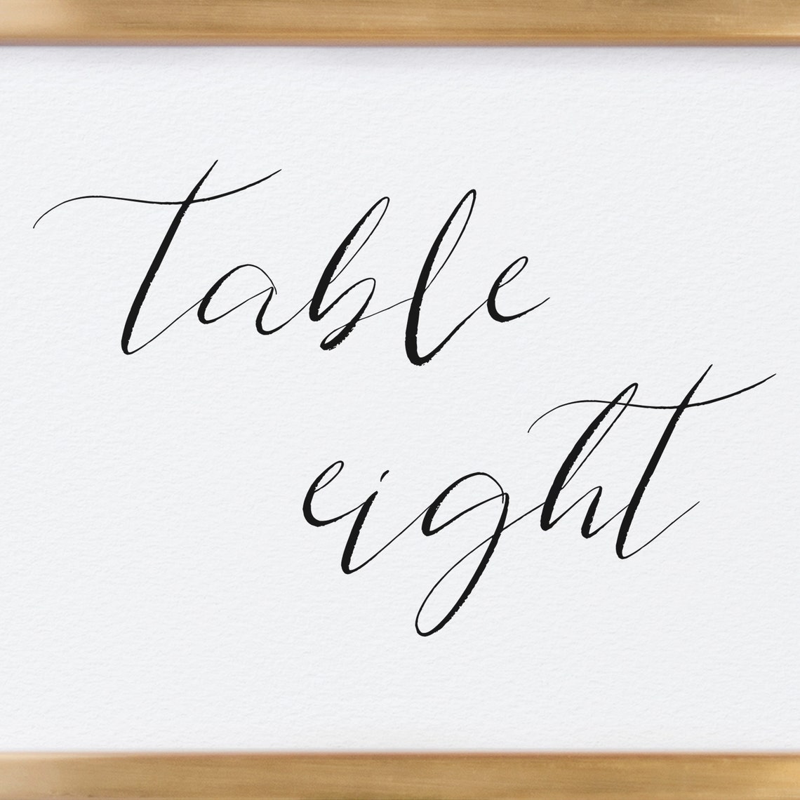 Calligraphy Table Numbers Template Templett Wedding Table Number Sign ...