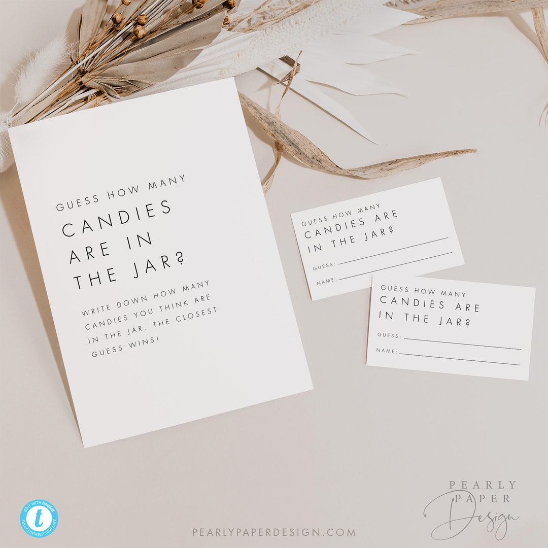 How Many Candies Are in the Jar, Guess How Many Sweets Are in the Jar ...