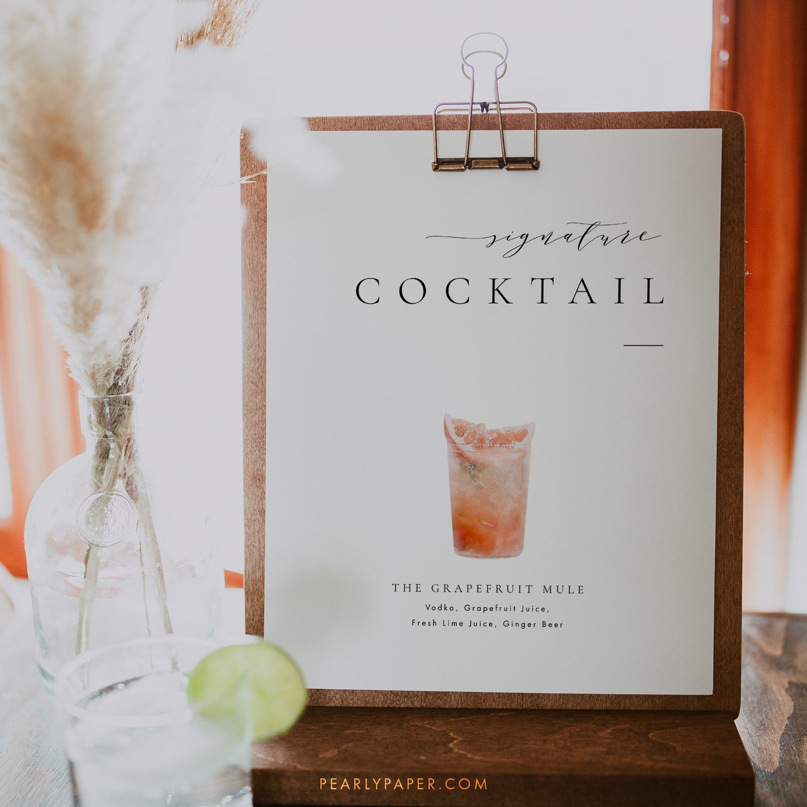 Signature Cocktail Menu Template Signature Cocktails Sign - Etsy